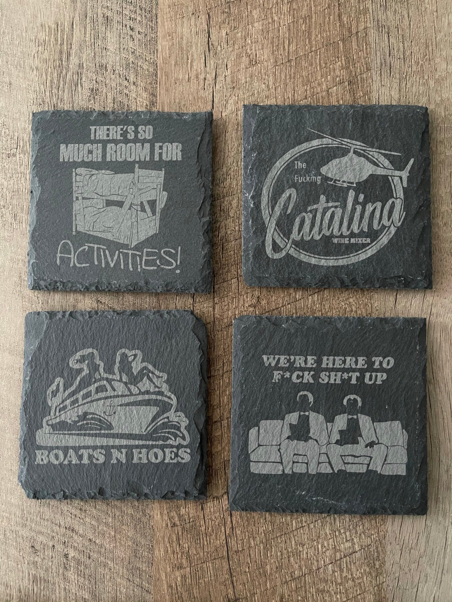 Step Brothers Movie Engraved Slate Coasters - The Perfect Gift for ...